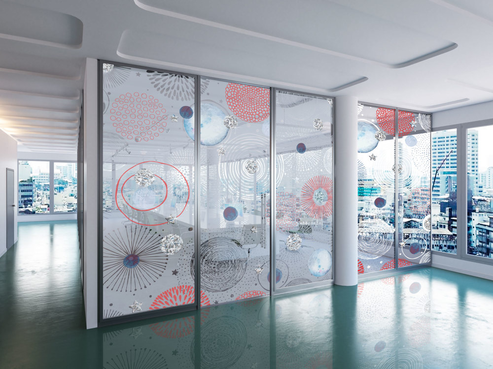 Glass printings for doors - a wide range of patterns | Tecglass